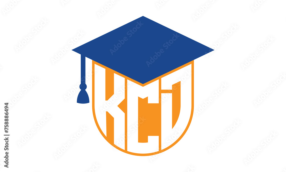 KCD initial letter academic logo design vector template. school college ...
