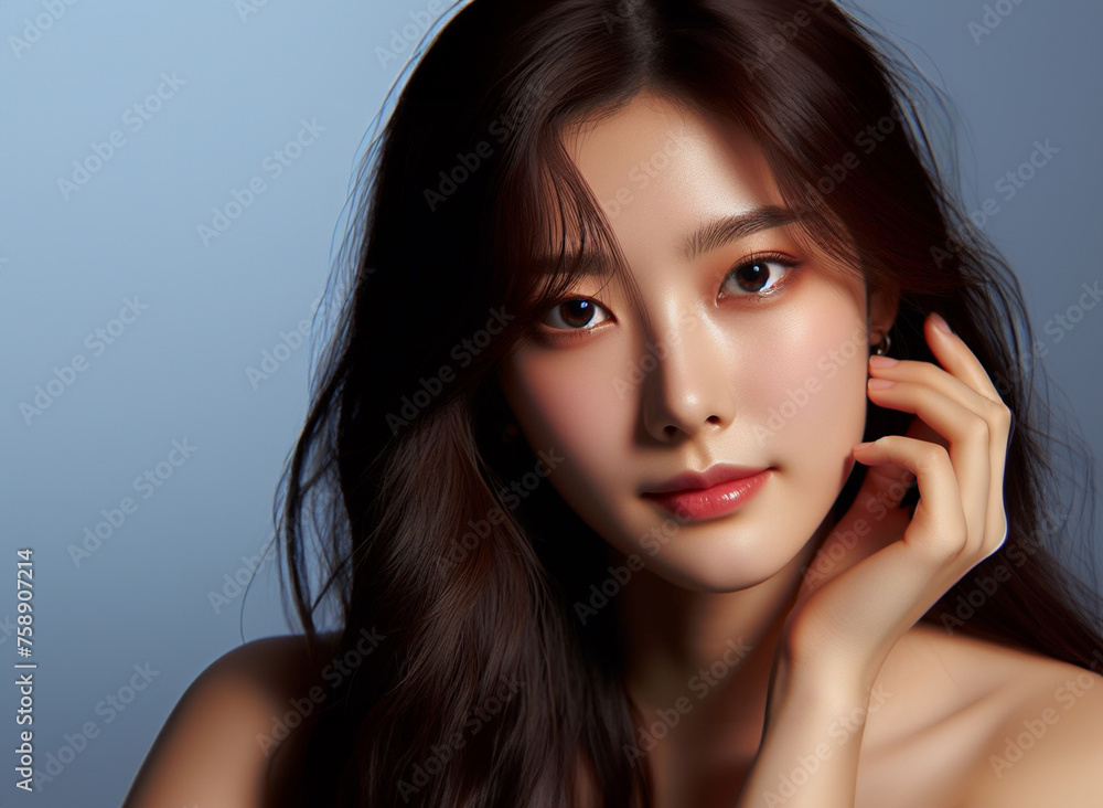 pretty young asian woman beautiful model profile photoshoot korean ...