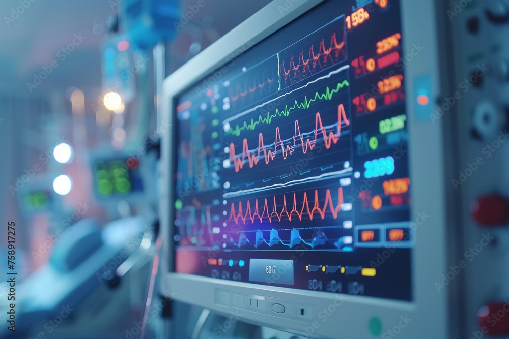 Connected medical devices transmitting patient vital signs to ...