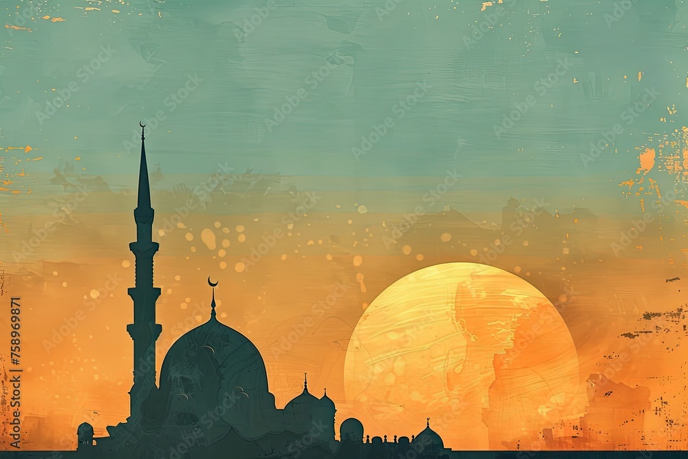 minimalist, islamic, background, wallpaper, banner, arabian, culture ...