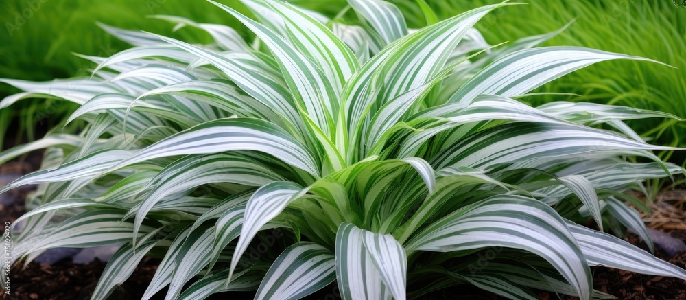 Silver queen plant with appealing silvery-green lance-shaped leaves ...