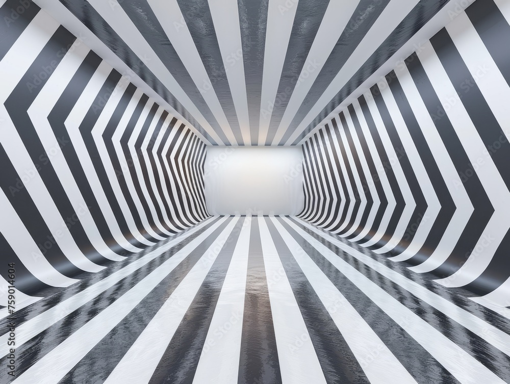 An intriguing and puzzling optical illusion of two parallel lines that ...