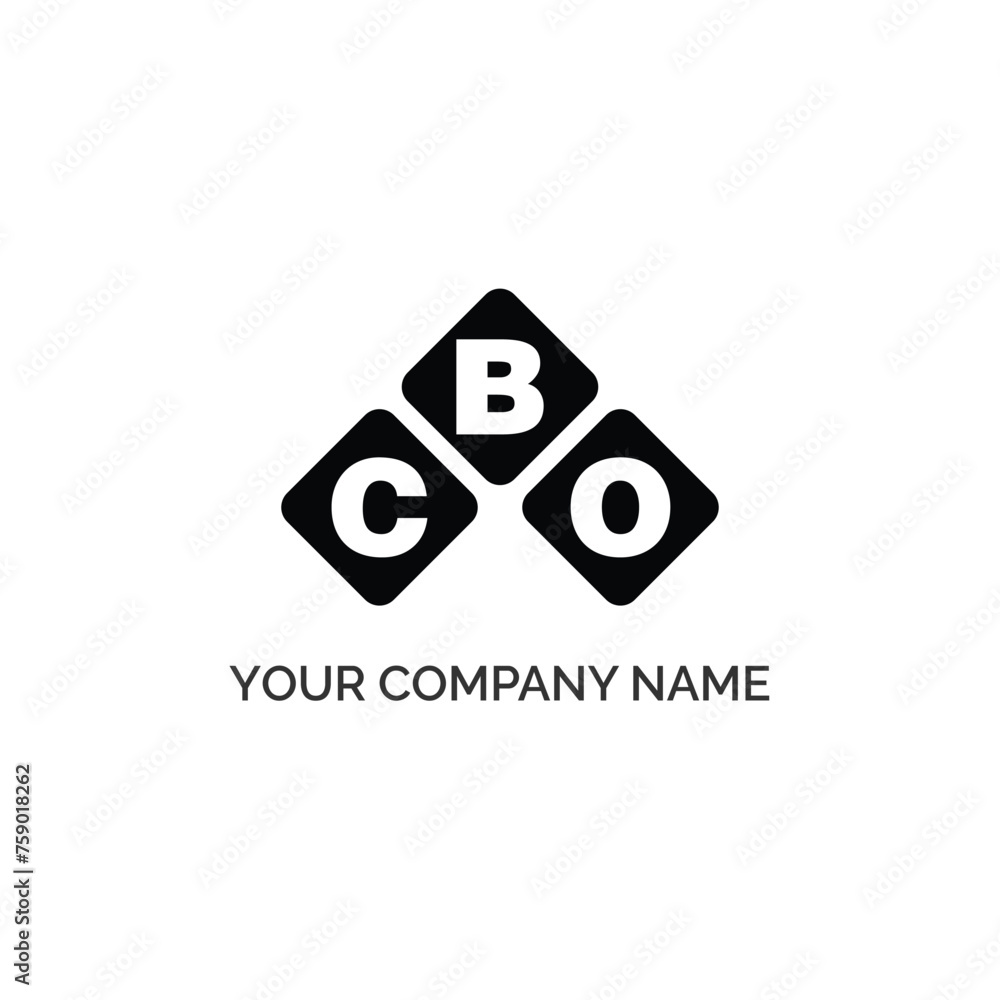 CBO letter logo design on white background. CBO logo. CBO creative ...