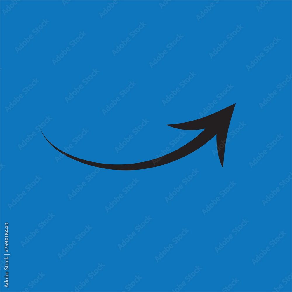 Black long arrow icon. Arrow pointing to the right. Long Arrows vector ...
