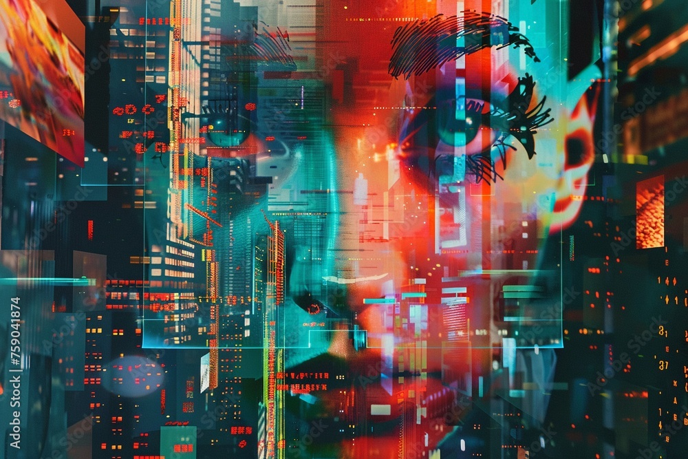 Capture the essence of the digital age with pixelated imagery and ...