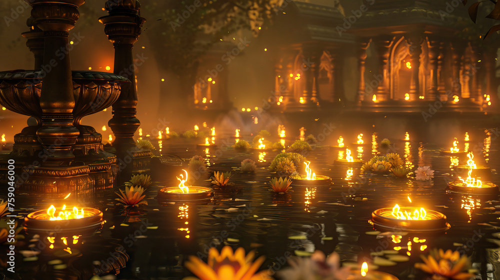 Deepam: Illuminating Hindu Festivities with the Glowing Splendor of ...