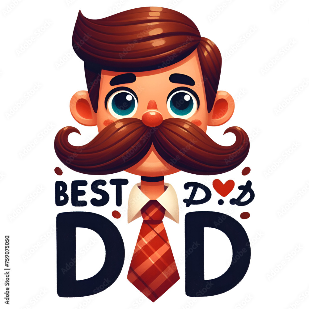 Watercolor Cute Father's day Illustration Clipart Dad with Kid PNG i ...