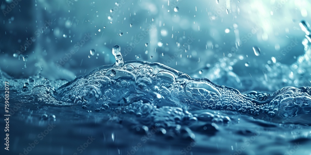 Clear blue water background design. Sea wave pattern wallpaper ...