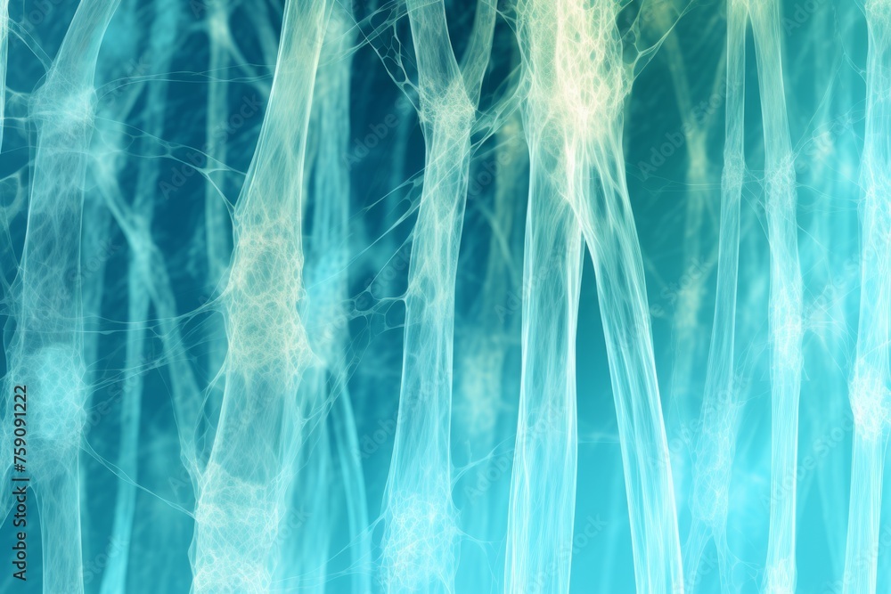 Bone tissue human skeleton under microscope cells structure medical ...