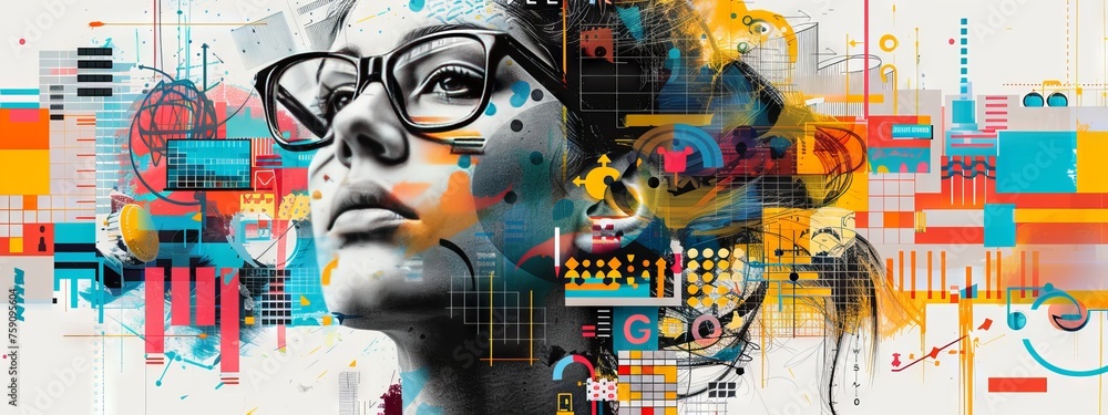 Design art concept abstract contemporary modern background business ...