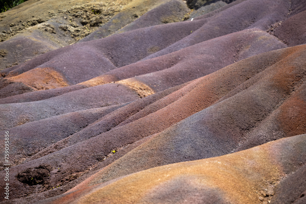 The beautiful Seven Colored Earth (Terres des Sept Couleurs), Chamarel ...