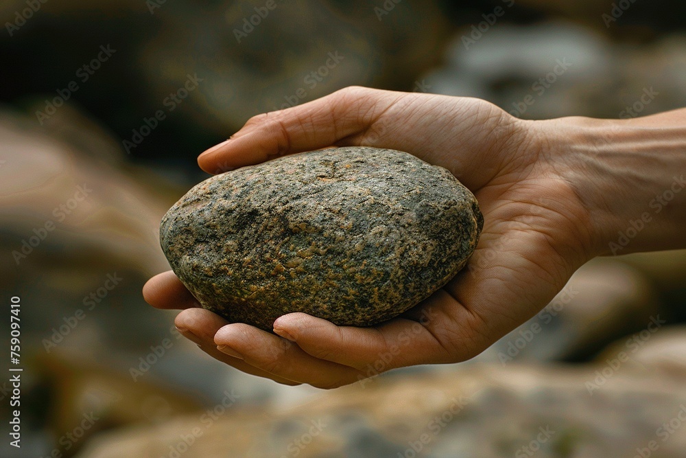 Let those among you who have not sinned, cast the first stone. Stock ...
