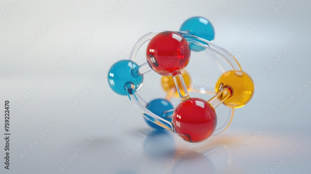 An interactive 3D model of a carbon atom, highlighting its ability to ...