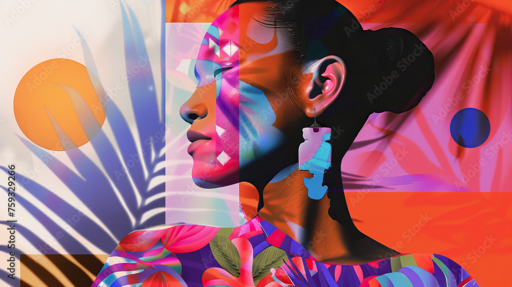 Pacific Islander woman. Tapa Cloth Painting. Tribal Traditions ...