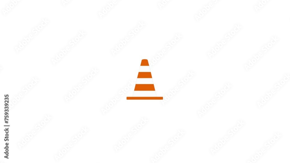 road block sign. Construction caution sign. Traffic cone. Orange road ...