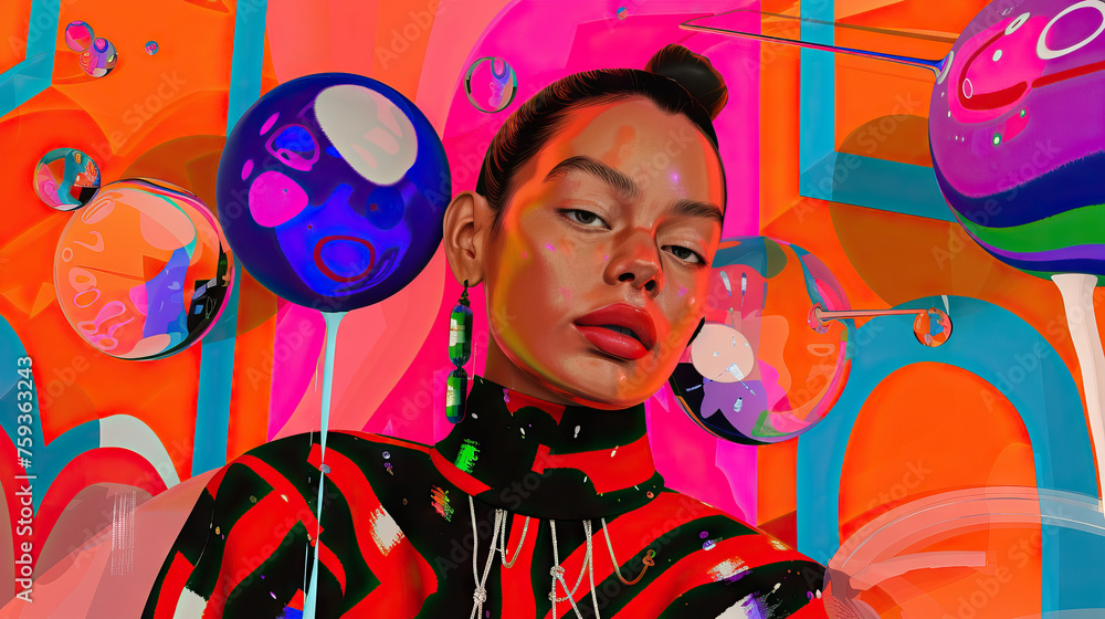 Non-binary artist creating bold and thought provoking multimedia ...