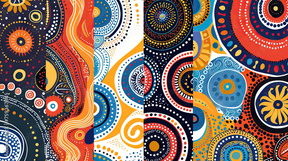 Aboriginal Dreamtime Designs: Patterns Reflecting Australian Indigenous ...