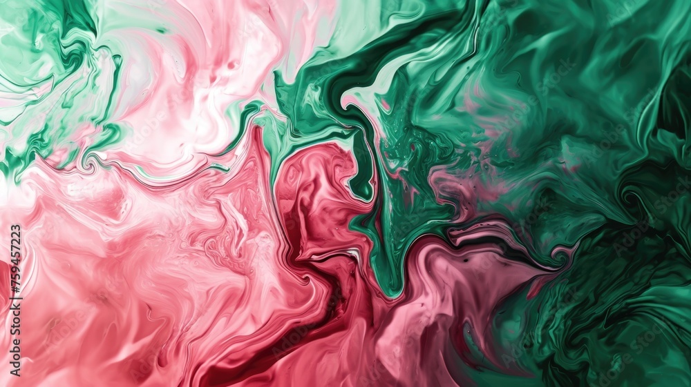 The abstract picture of the two colours between pink and green colour ...