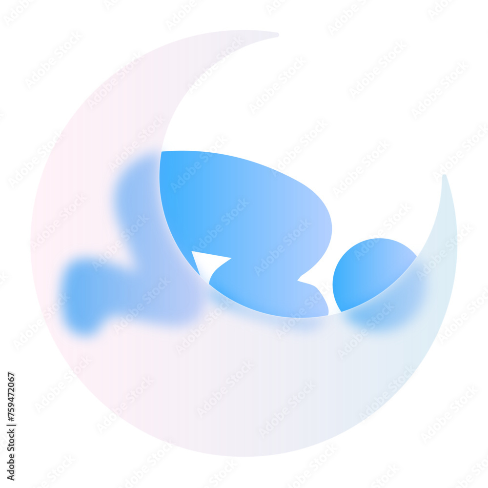 Shalat Praying Worship Ramadhan Muslim Islamic Icon Glassmorphism UI ...