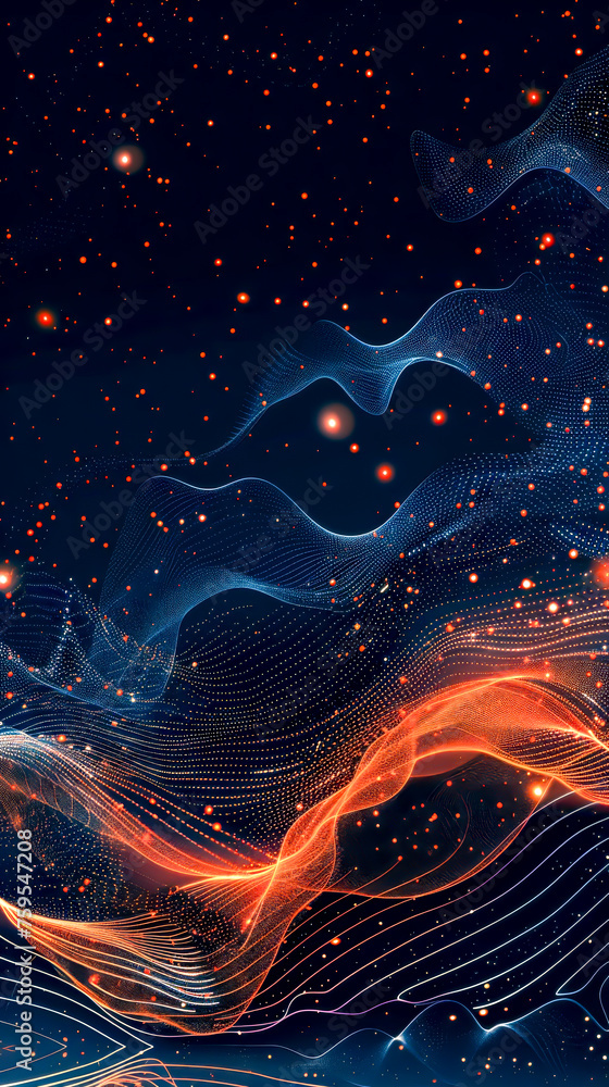 ethereal echoes on your mobile backdrop, as aural aesthetics weave a ...