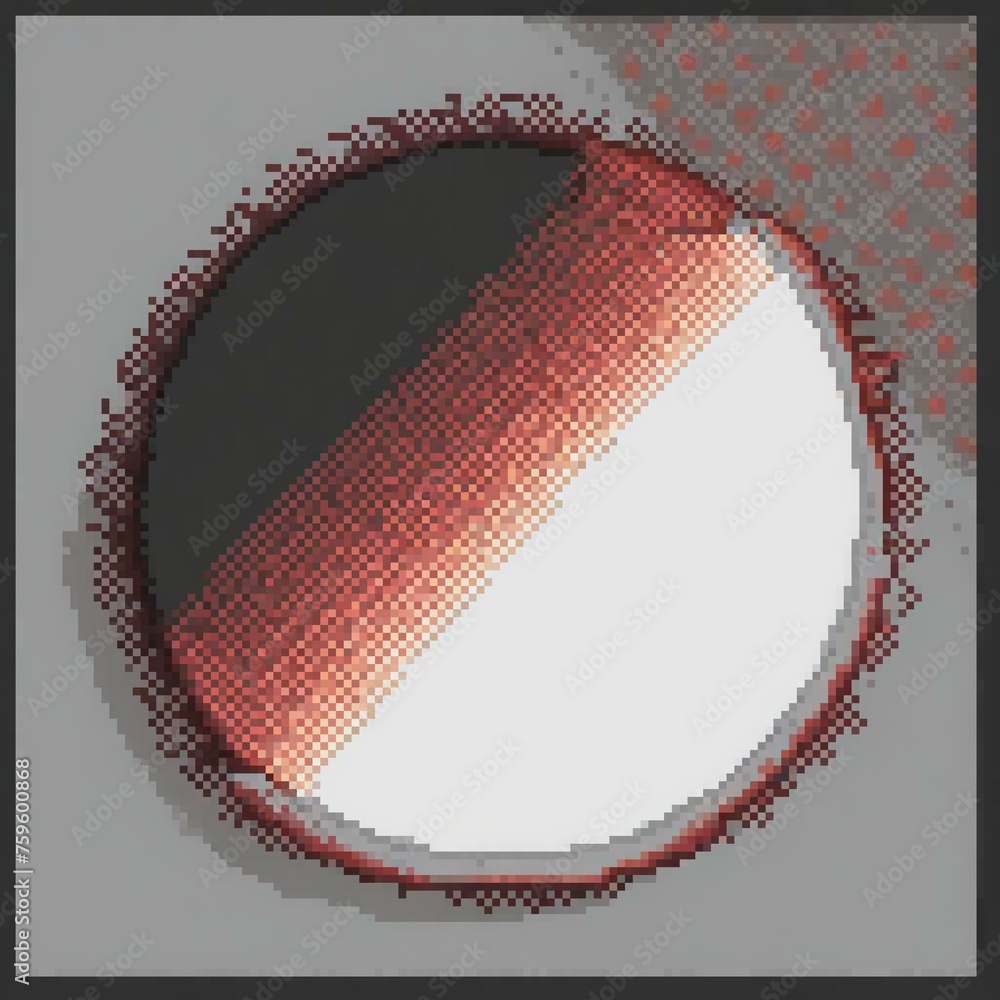 pixel art of a magnificent solar eclipse on a solid black background ...