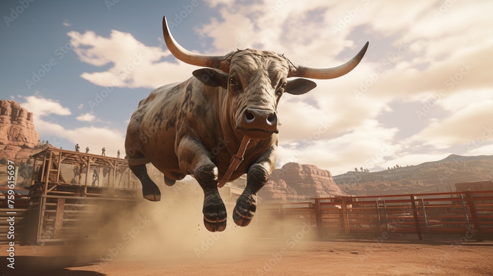 Master the art of bull riding in a realistic simulation that will leave ...