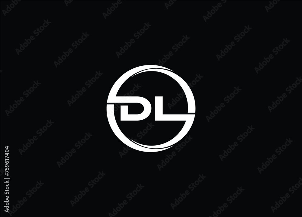 DL Letter Logo With Creative Modern Business Typography Vector Template ...