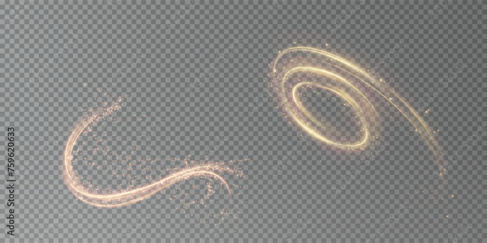 Luminous gold podium lines png of speed. Light glowing effect png ...