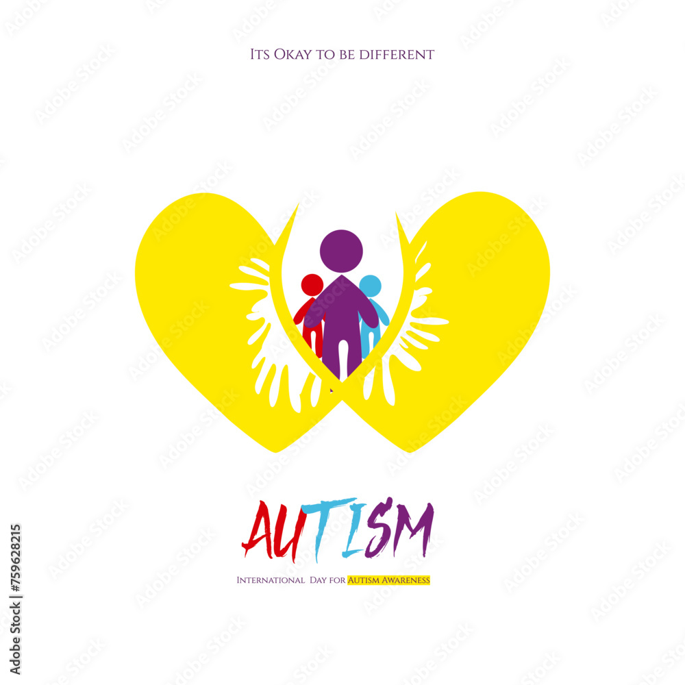 Kids Care, Family, Charity Vector Logo Emblem Design Template For ...