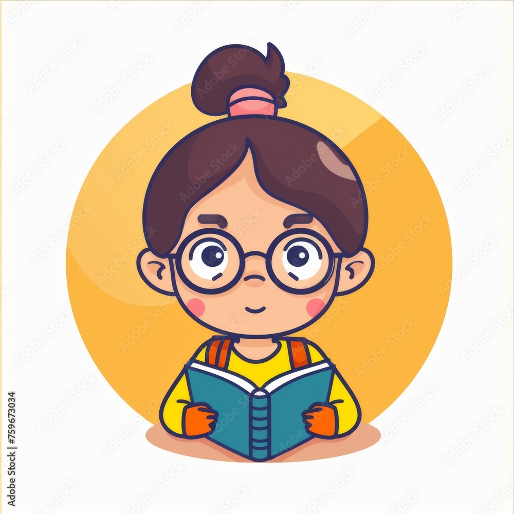 Simple emoji of a person teaching computer software and distance ...