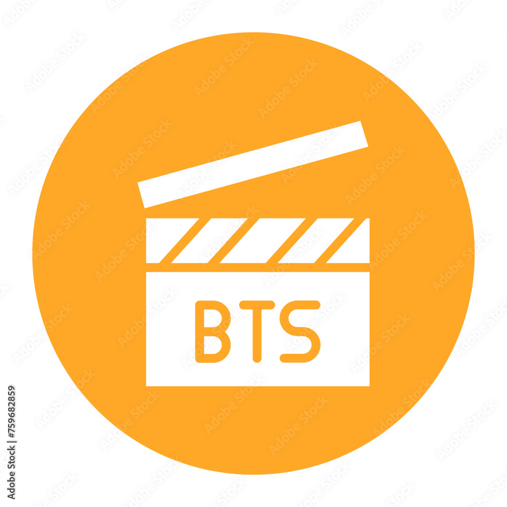 Behind The Scenes icon vector image. Can be used for Filmmaking. Stock ...