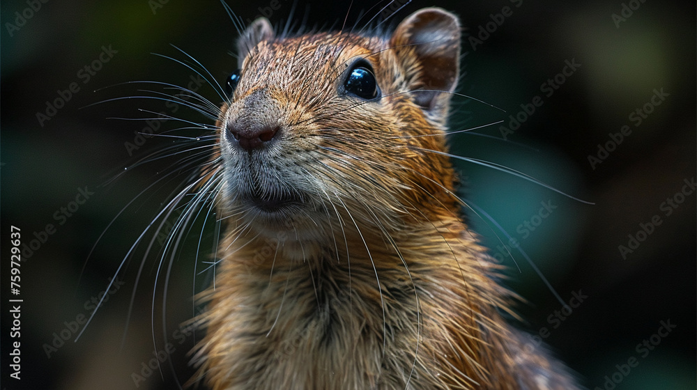 wildlife photography, authentic photo of a agouti in natural habitat ...