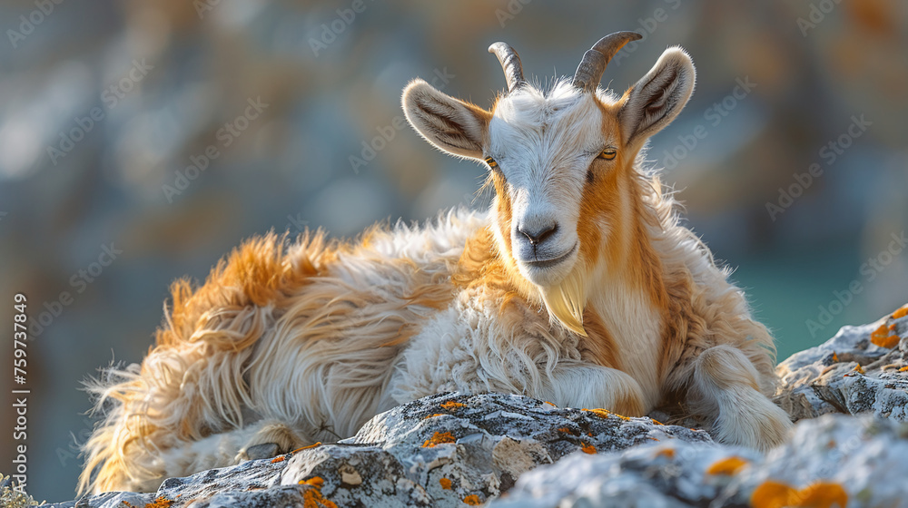 wildlife photography, authentic photo of a goat in natural habitat ...