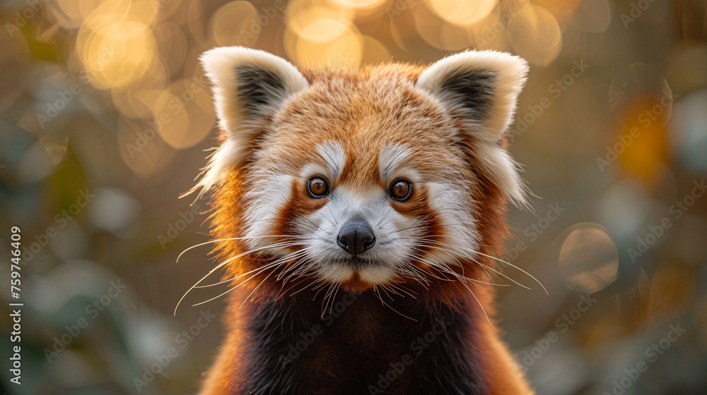 wildlife photography, authentic photo of a red panda in natural habitat ...