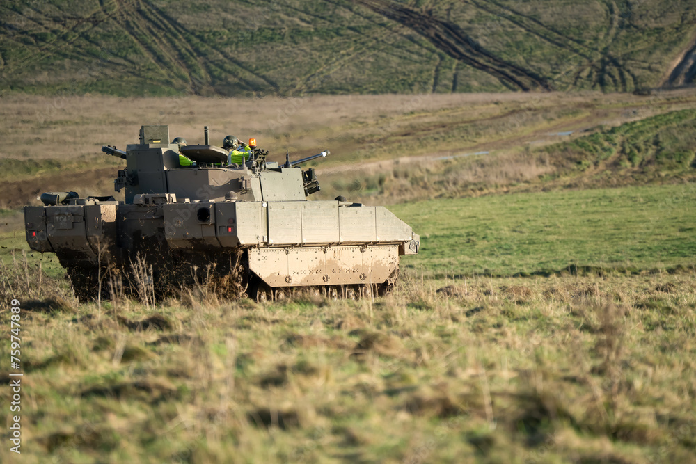 British army General Dynamics Ajax Reconnaissance and Strike armoured ...