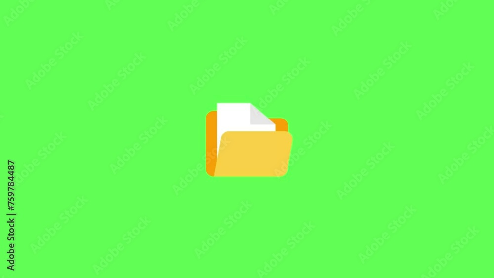 Vidéo Stock Animation of folder opening and closing. computer file ...