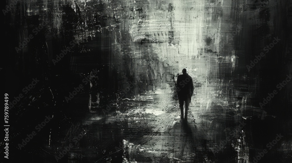 Abstract noir film aesthetics collide with the forensic details of a ...