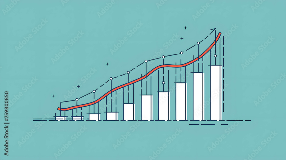 Illustrate a graph depicting the exponential growth of investment ...
