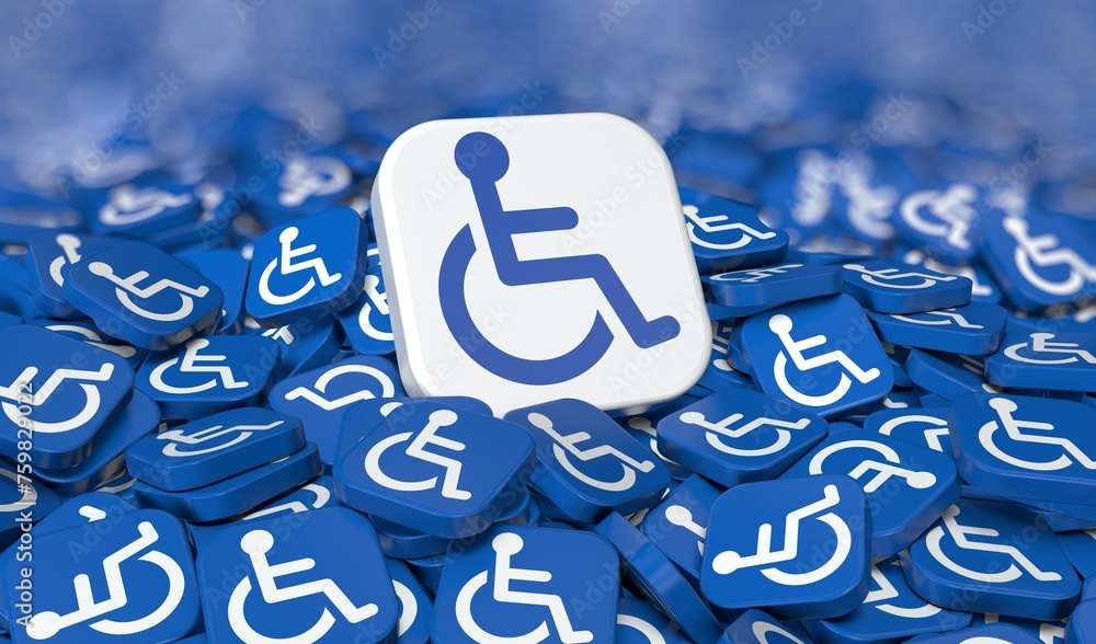 Disabled, Disability Signs, Icons are Visual Presentation - Visual ...