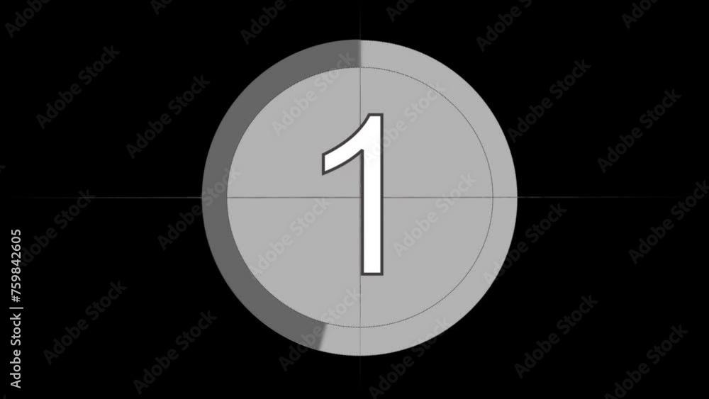 Countdown 4k Animation Movie 3 Sec Three Seconds Countdown Timer