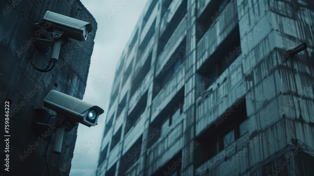 Ilustrace „Delve into a world under watchful eyes, where mass ...