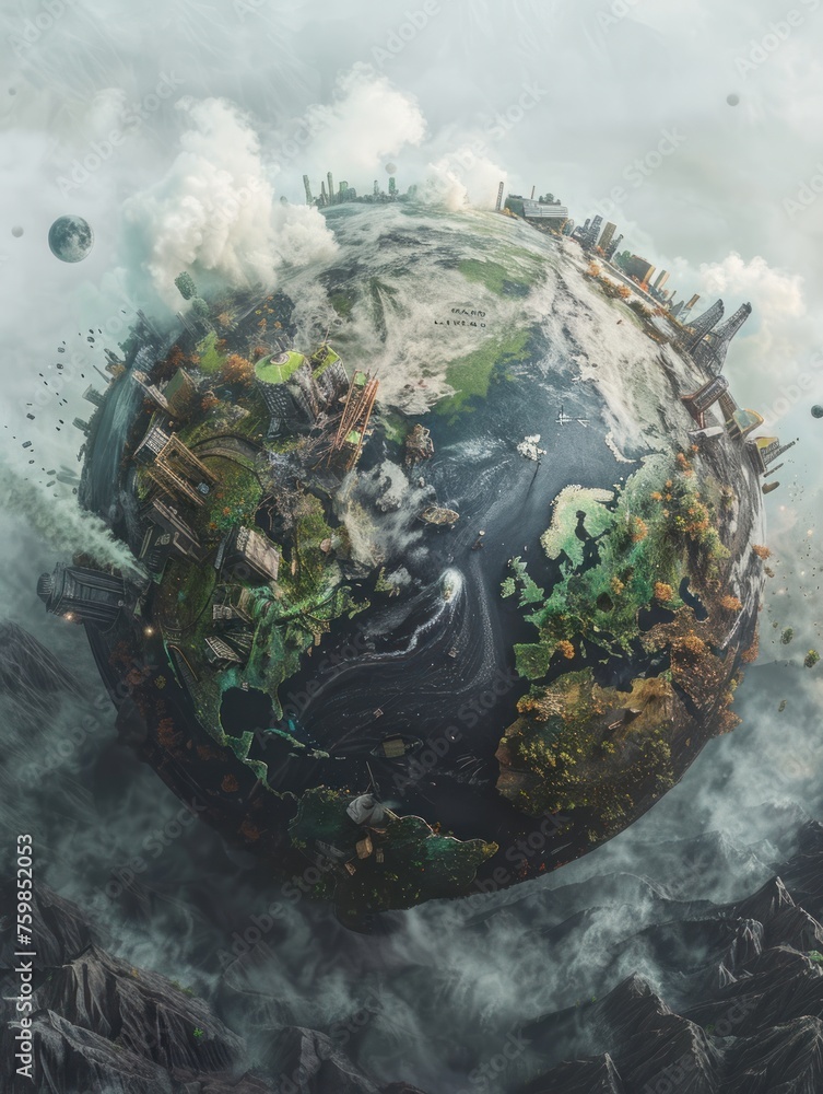 Witness the fragile state of Earth, challenged by rampant pollution ...