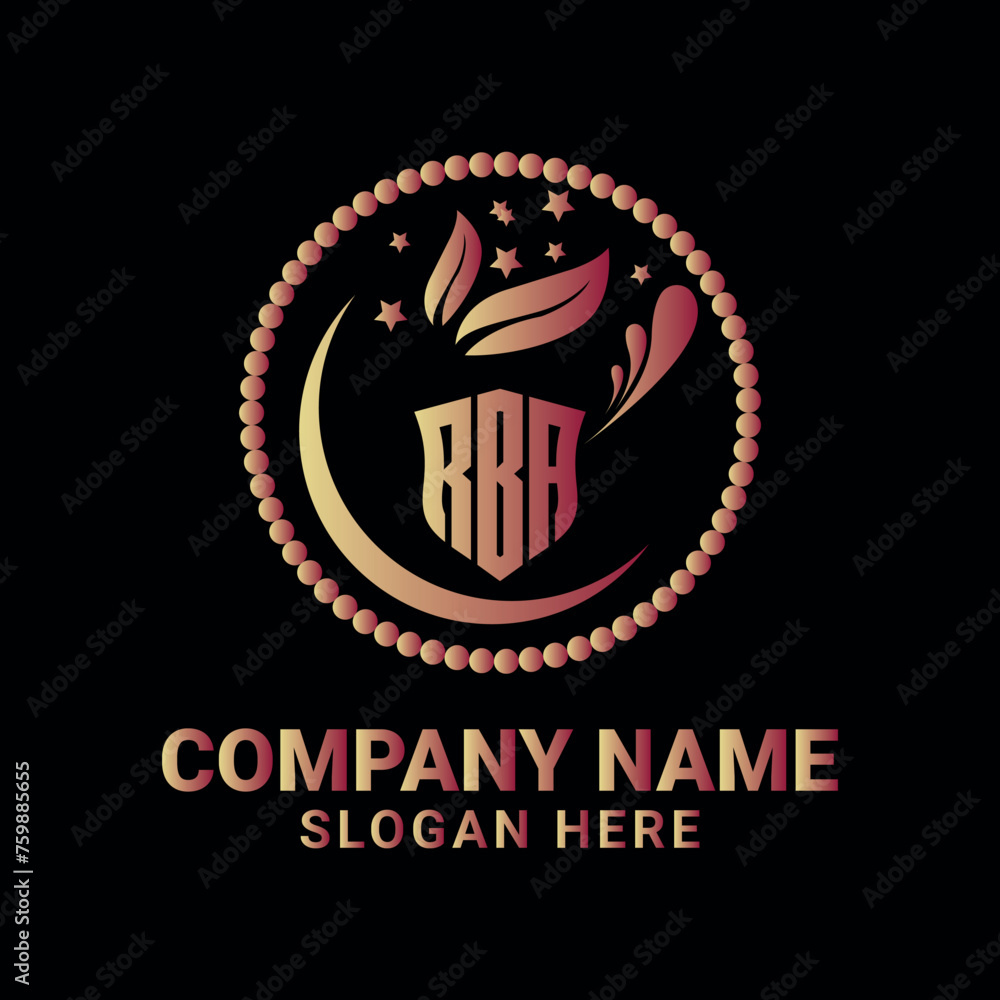 RBA, RBA letter, RBA Initials, RBA circle, RBA Flat, RBA business, RBA ...