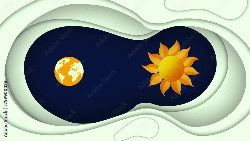 Solar wind concept from sun to earth, solar wind. Earth's geomagnetic ...