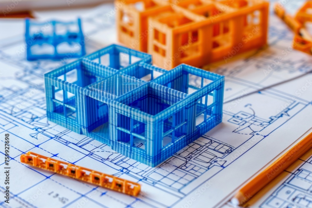 Rapid Prototyping concept. The accelerated process of creating scale ...