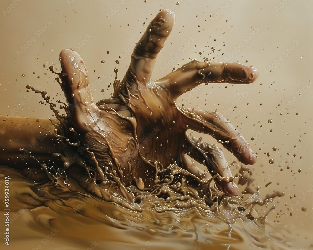 Capture the eerie, shifting movement of quicksand in a mesmerizing and ...