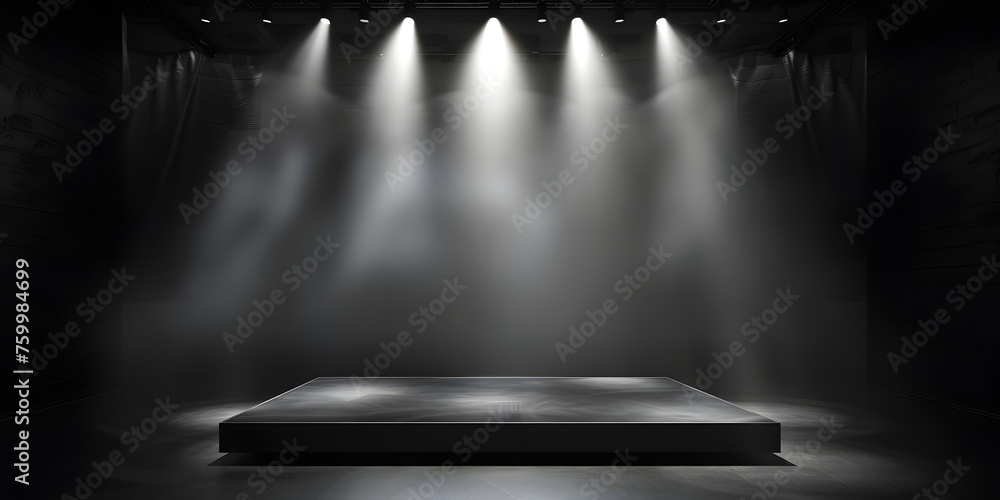 A high-definition product platform with a soft, matte black finish and ...