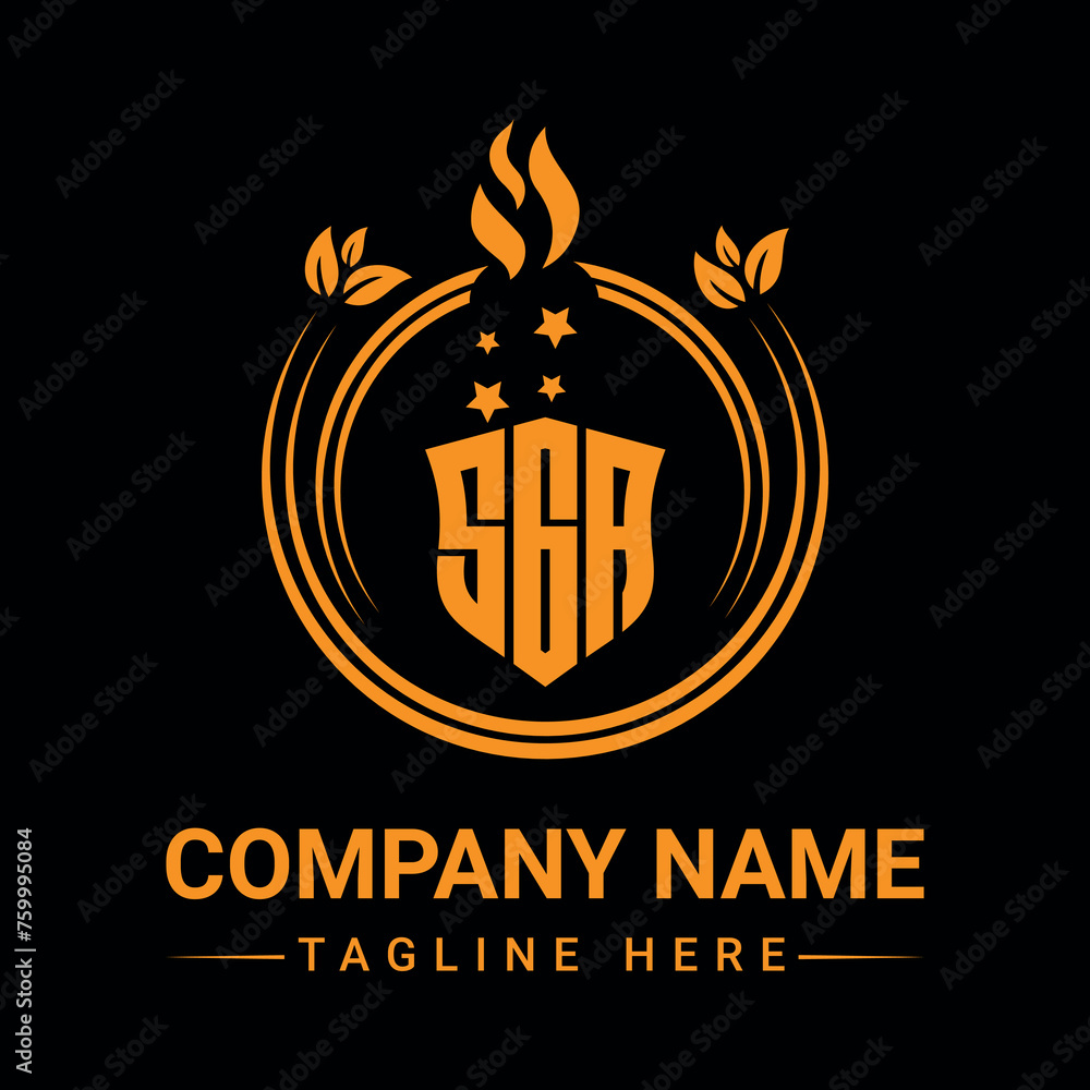 Vetor do Stock: SGA, SGA letter, SGA Initials, SGA circle, SGA Flat ...