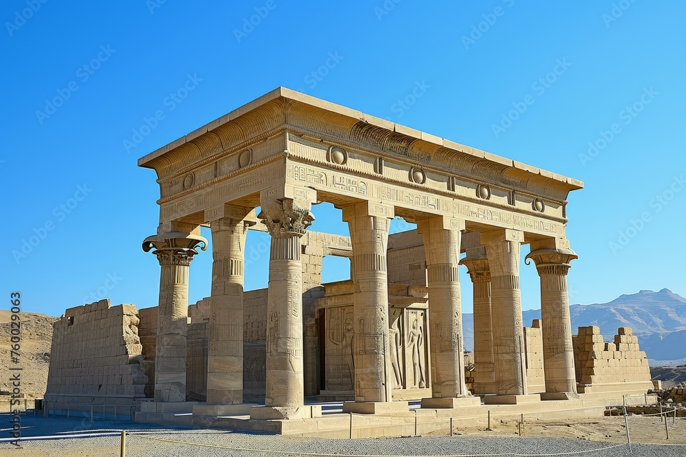 Colossal Ancient architecture city. Rock building. Generate Ai Stock ...