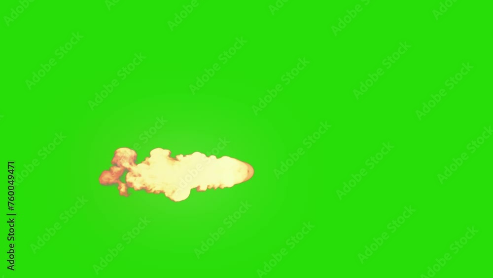 Animated Fire Effects VFX with Colored Variation and Glow Effect on ...